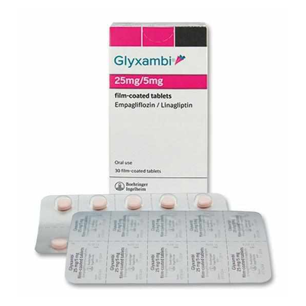 GLYXAMBI Empagliflozin / Linagliptin 25mg / 5mg Film-Coated Tablet 1's ...